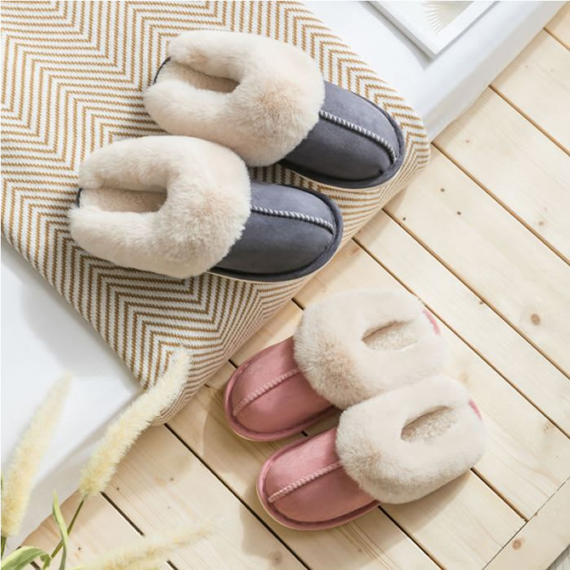 Tilly Fox. Sheepskin feel slippers