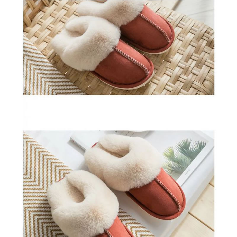 Tilly Fox. Sheepskin feel slippers